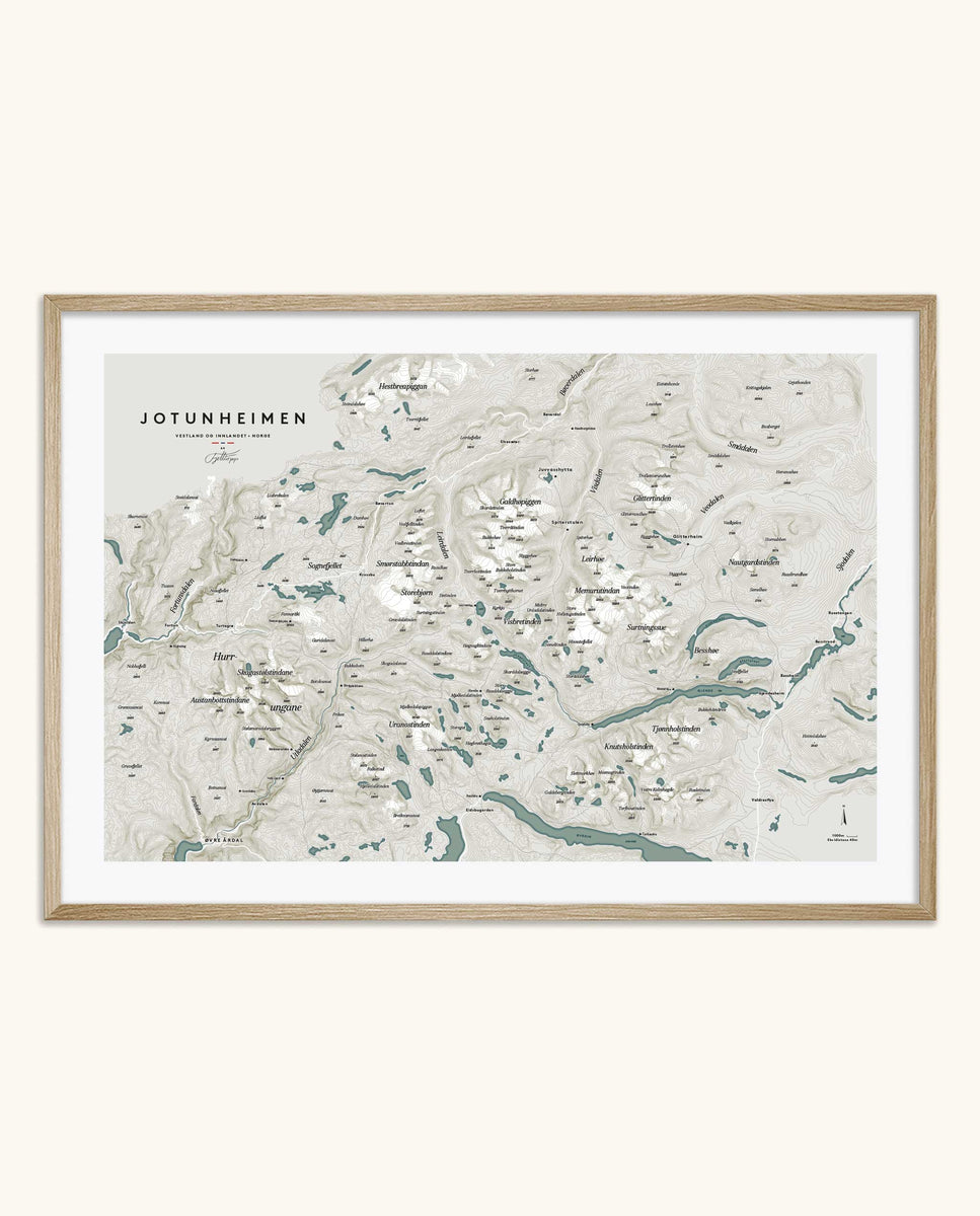Unik fjällposter ♥ Jotunheimen Poster – Altitud – Fjelltopp