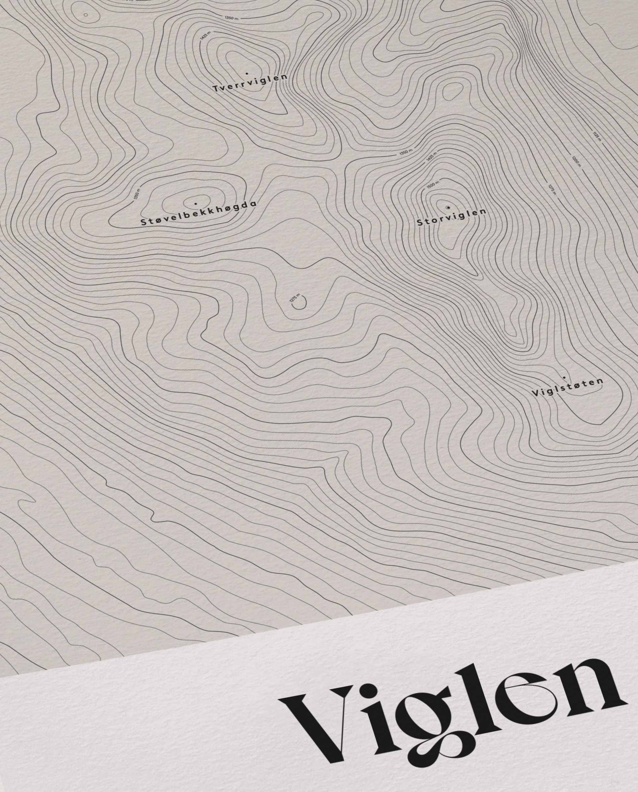 Unik fjällposter ♥ Viglen poster – Altitud – Fjelltopp